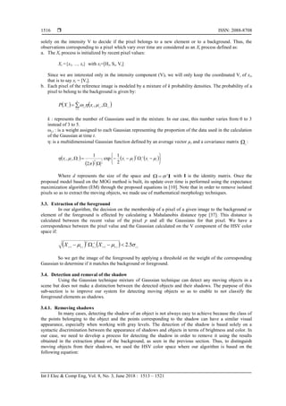 Detecting and Shadows in the HSV Color Space using Dynamic Thresholds | PDF