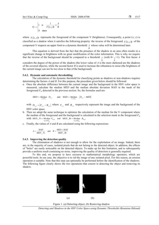 Detecting and Shadows in the HSV Color Space using Dynamic Thresholds | PDF
