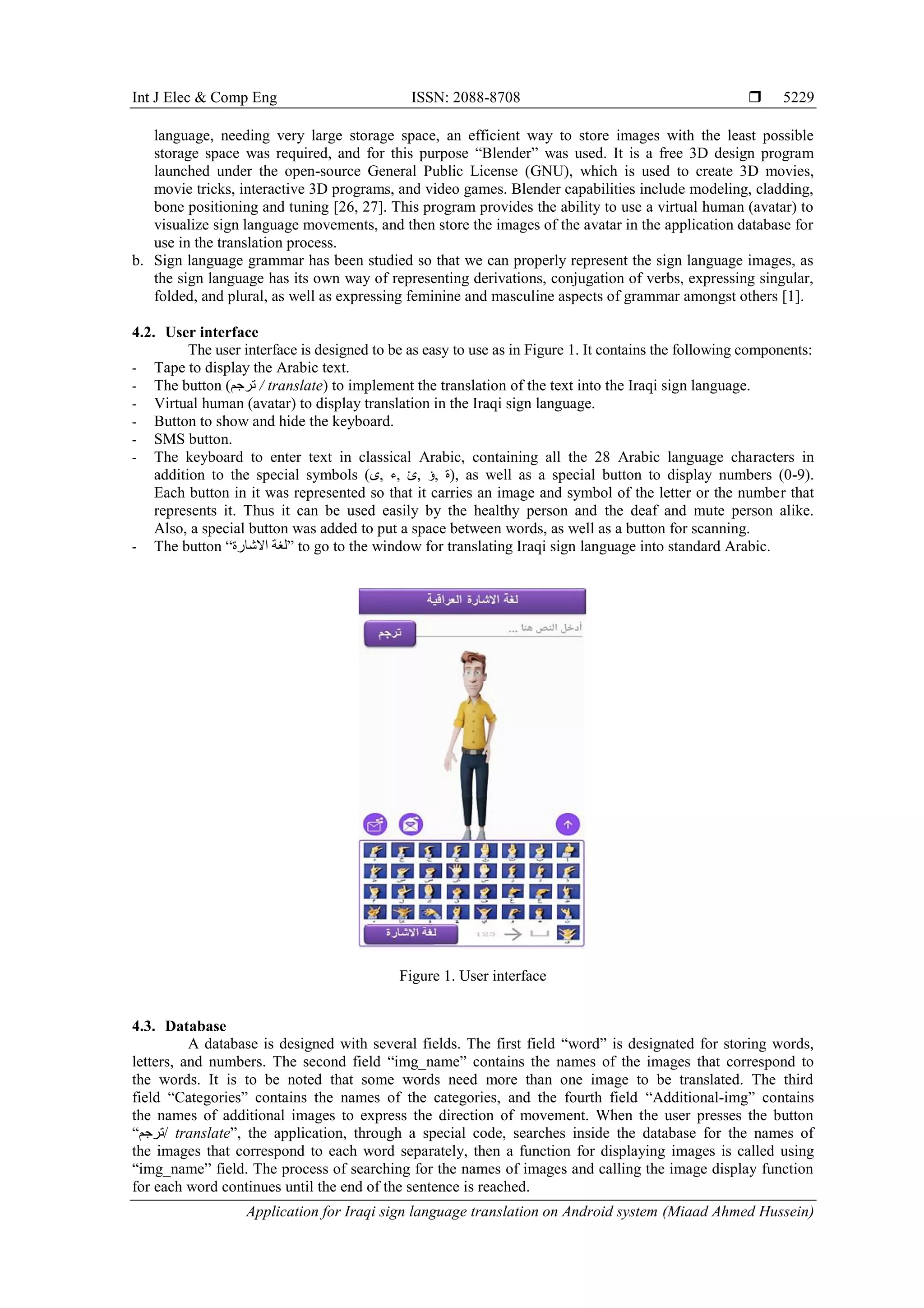 Application for Iraqi sign language translation on Android system | PDF ...