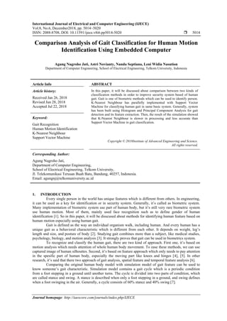 Comparison Analysis of Gait Classification for Human Motion Identification Using Embedded ...