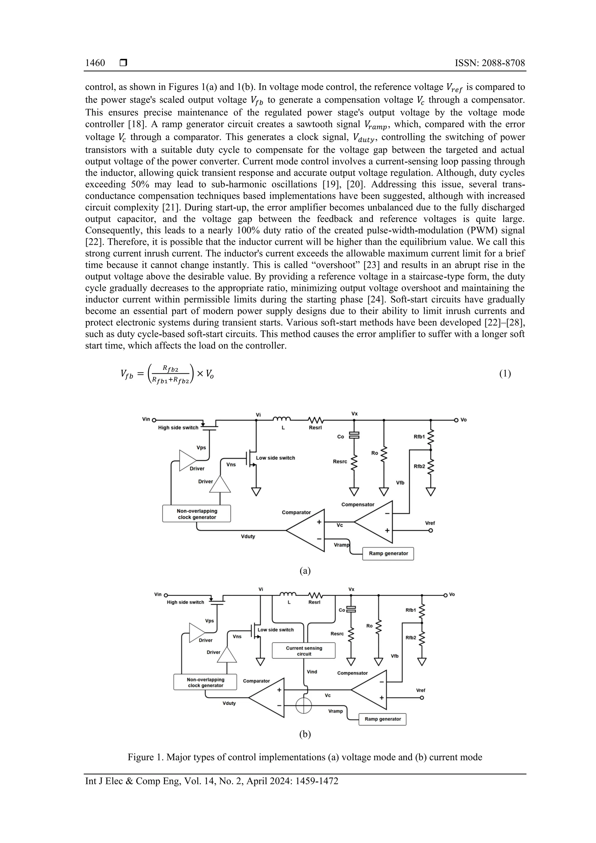 An on-chip soft-start pseudo-current hysteresis-controlled buck converter for automotive ...
