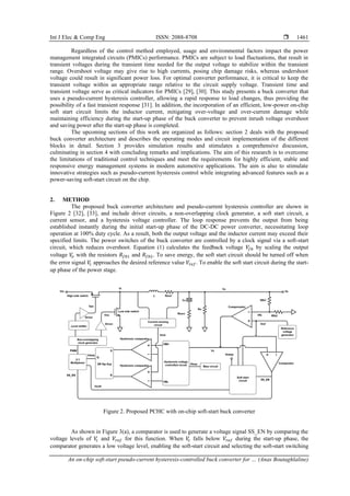 An on-chip soft-start pseudo-current hysteresis-controlled buck converter for automotive ...