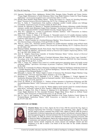 Control of variable reluctance machine (8/6) by artificiel intelligence ...