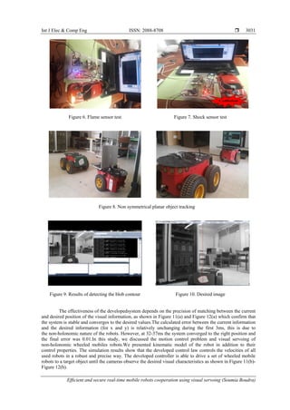 Efficient and secure real-time mobile robots cooperation using visual servoing | PDF