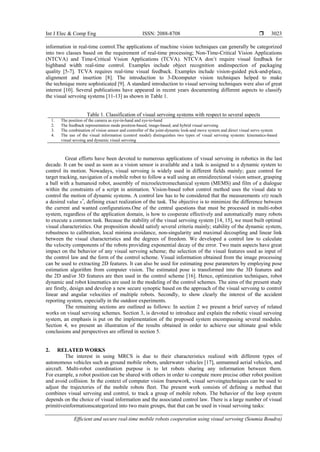 Efficient and secure real-time mobile robots cooperation using visual servoing | PDF