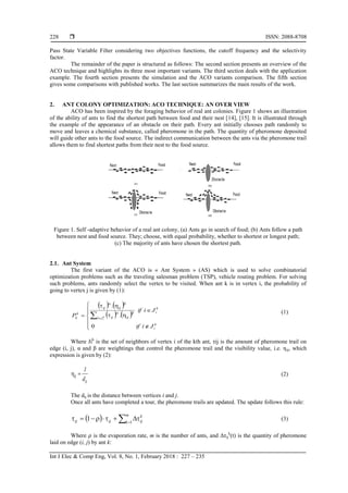 Ant Colony Optimization for Optimal Low-Pass State Variable Filter Sizing | PDF