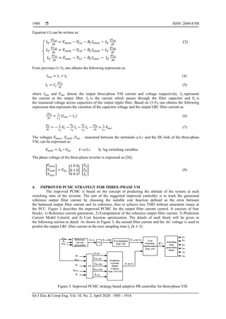 Improved predictive current model control based on adaptive PR controller for standalone system ...