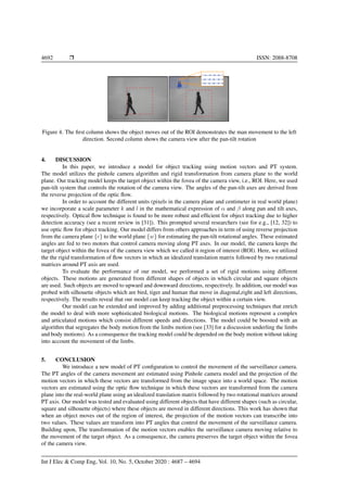 Object tracking using motion ﬂow projection for pan-tilt conﬁguration | PDF | 3-D Graphics ...