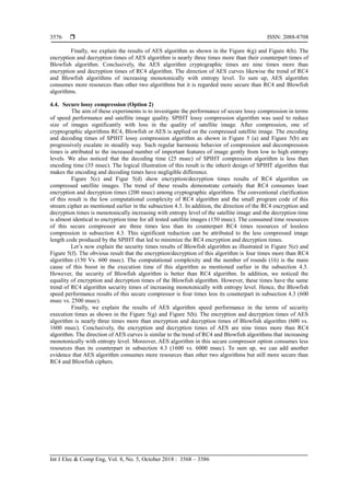 Balancing Compression and Encryption of Satellite Imagery | PDF