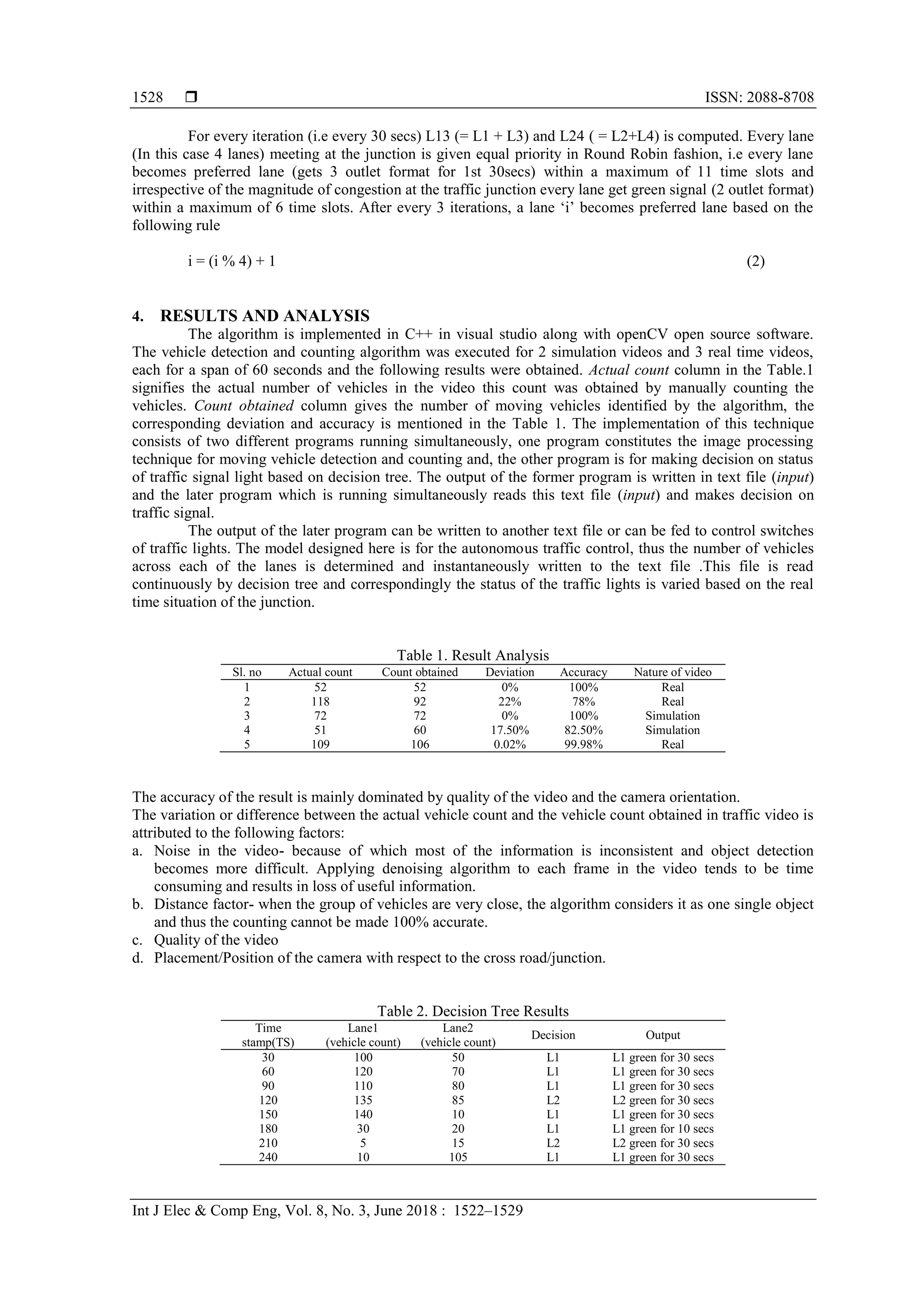 Autonomous Traffic Signal Control using Decision Tree | PDF