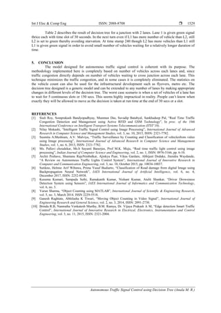 Autonomous Traffic Signal Control using Decision Tree | PDF
