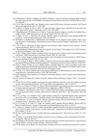 Controlling a DC Motor through Lypaunov-like Functions and SAB Technique | PDF