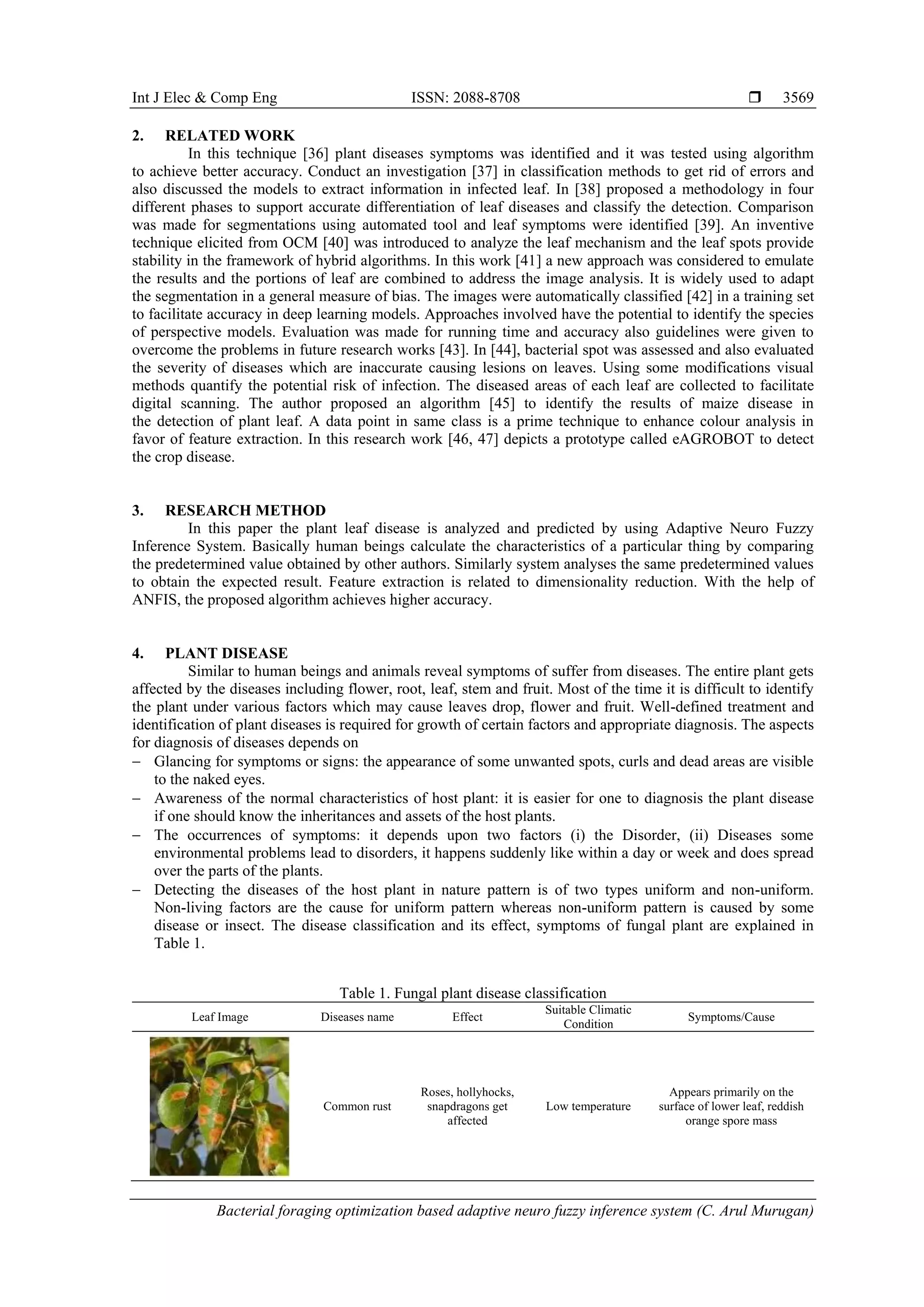 Bacterial Foraging Optimization Based Adaptive Neuro Fuzzy Inference System Pdf 