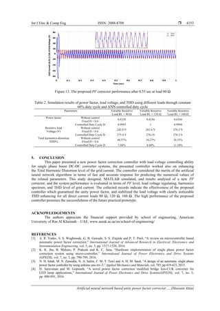 Artificial neural network based unity power factor corrector for single phase DC-DC converters ...