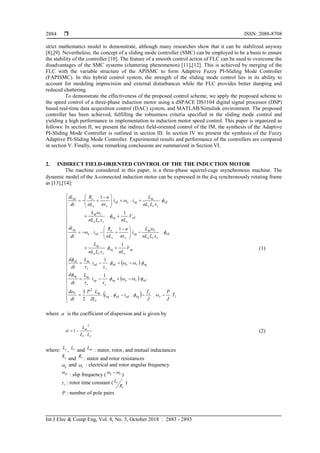 Real Time Implementation of Fuzzy Adaptive PI-sliding Mode Controller for Induction Machine ...