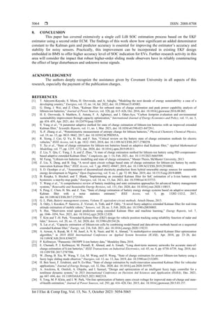 State of charge estimation based on a modified extended Kalman filter | PDF
