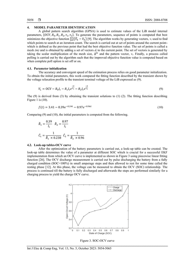 State Of Charge Estimation Based On A Modified Extended Kalman Filter Pdf Physics Science