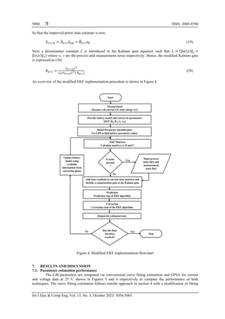 State of charge estimation based on a modified extended Kalman filter | PDF