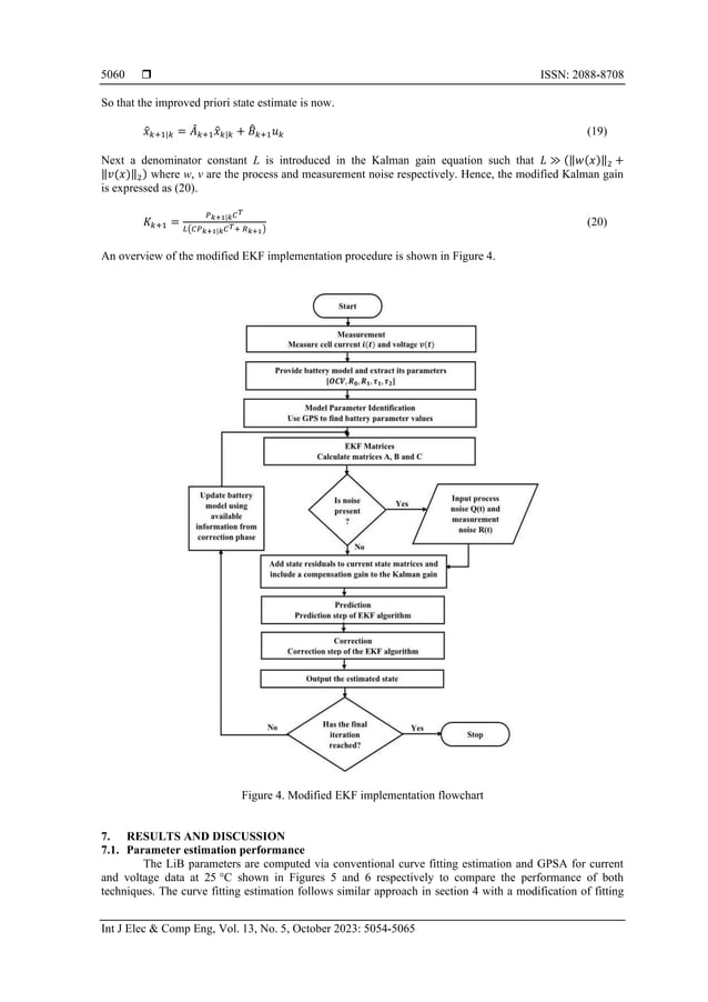 State Of Charge Estimation Based On A Modified Extended Kalman Filter