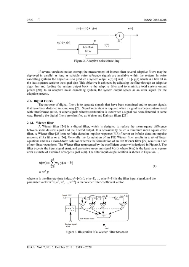 LMS Adaptive Filters for Noise Cancellation: A Review | PDF | Digital ...