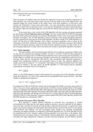 LMS Adaptive Filters for Noise Cancellation: A Review | PDF | Digital Audio | Computer Software ...
