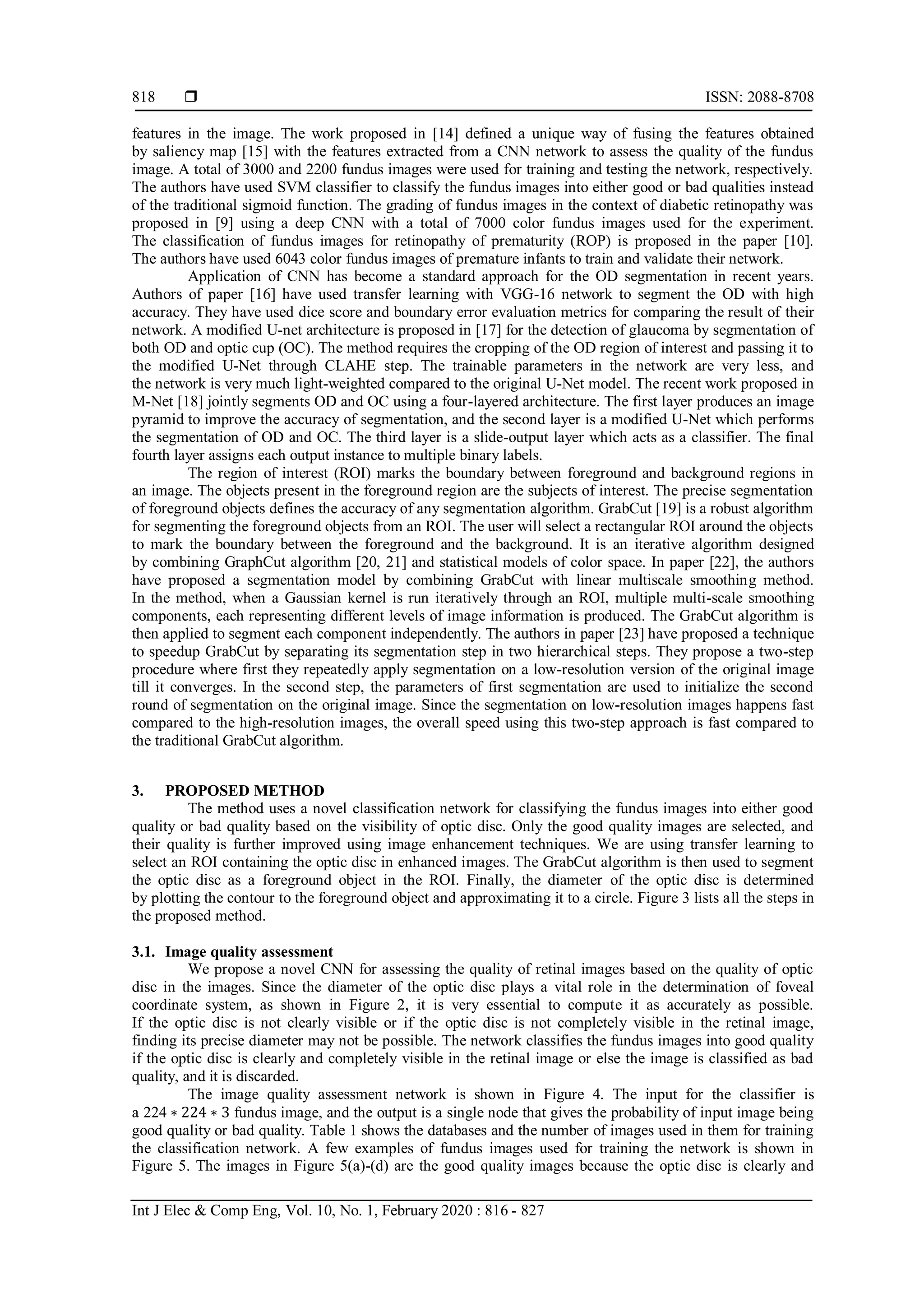 Automated Fundus Image Quality Assessment And Segmentation Of Optic Disc Using Convolutional