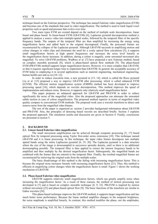 Efficient denoising approach based Eulerian video magnification for colour and motion variations ...