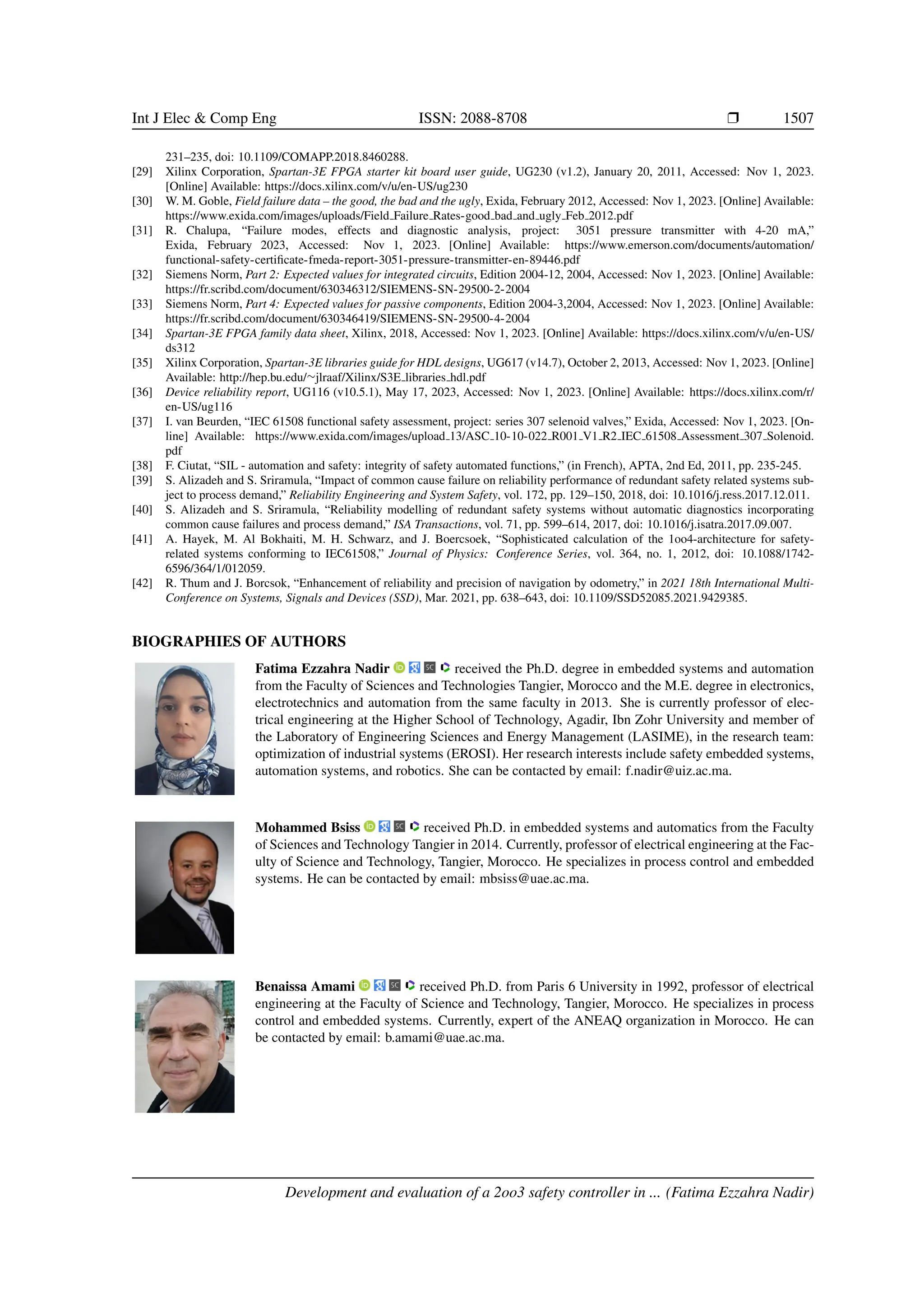 Development and evaluation of a 2oo3 safety controller in FPGA using fault tree analysis and ...