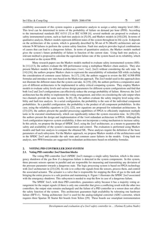 Development and evaluation of a 2oo3 safety controller in FPGA using fault tree analysis and ...