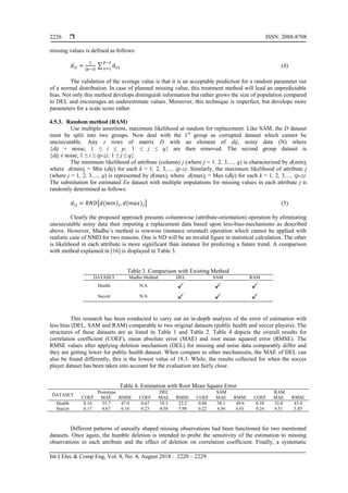Evaluation of a Multiple Regression Model for Noisy and Missing Data | PDF