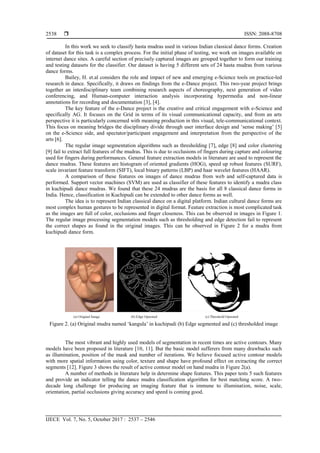 Indian Classical Dance Mudra Classification Using HOG Features and SVM Classifier | PDF