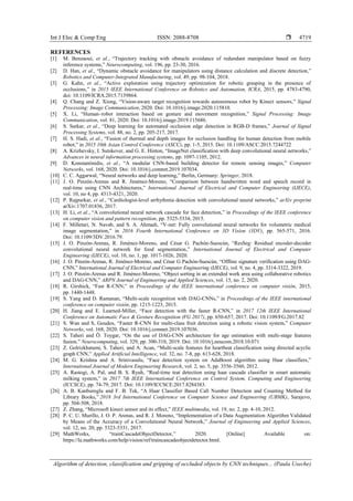 Algorithm of detection, classification and gripping of occluded objects ...