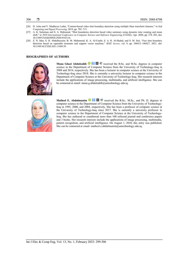 Propose shot boundary detection methods by using visual hybrid features | PDF | Video Software ...