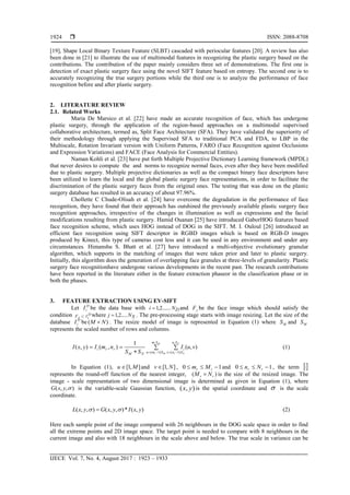 EV-SIFT - An Extended Scale Invariant Face Recognition for Plastic Surgery Face Recognition | PDF