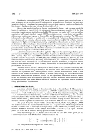 Selection and Validation of Mathematical Models of Power Converters using Rapid Modeling and ...