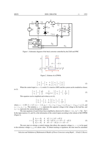 Selection and Validation of Mathematical Models of Power Converters using Rapid Modeling and ...