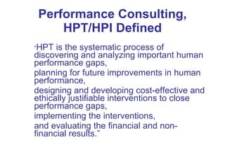 OD and Human Performance Technology | PPT