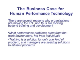 OD and Human Performance Technology | PPT