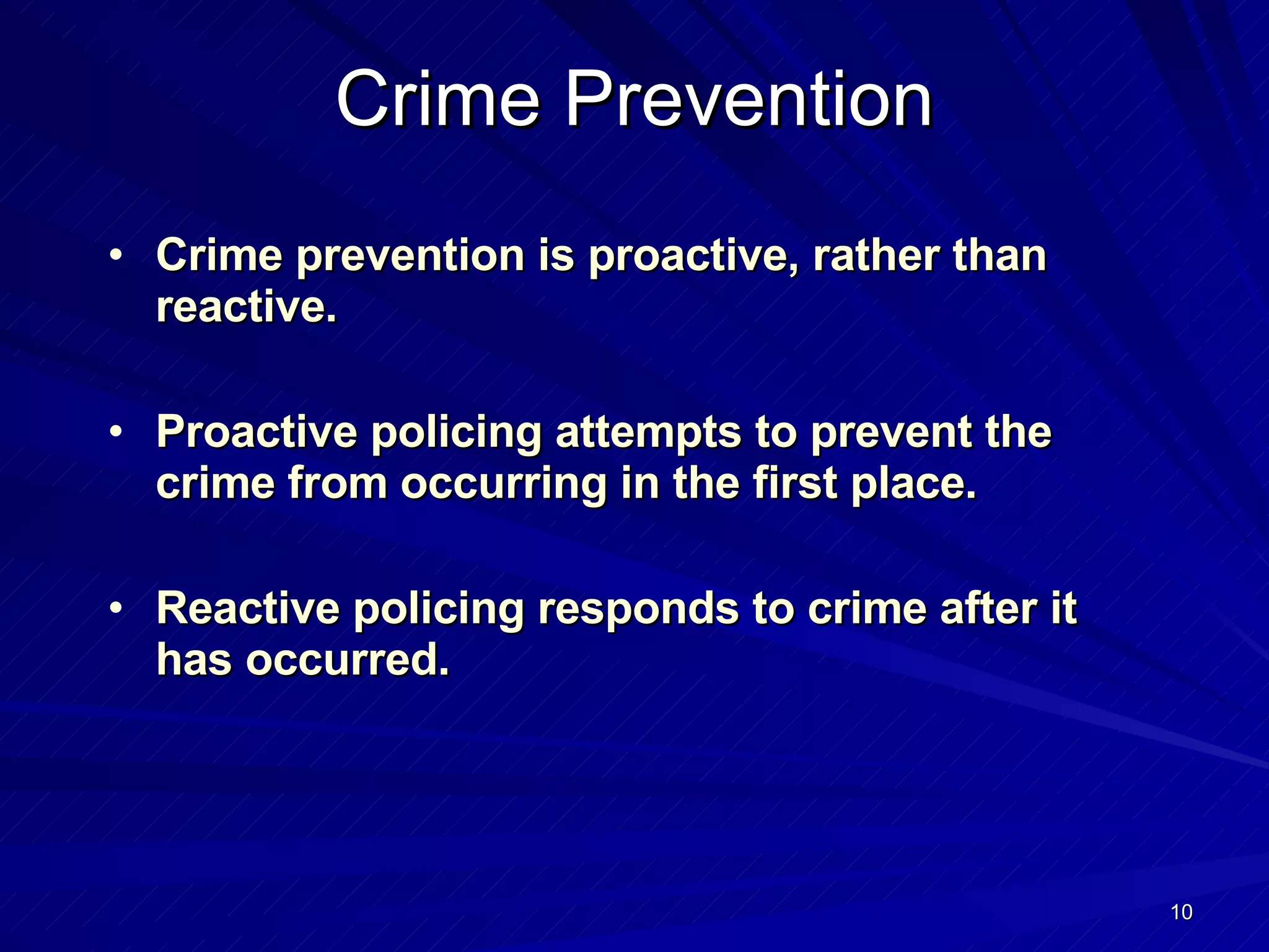 Crime Prevention History And Theory | PPT