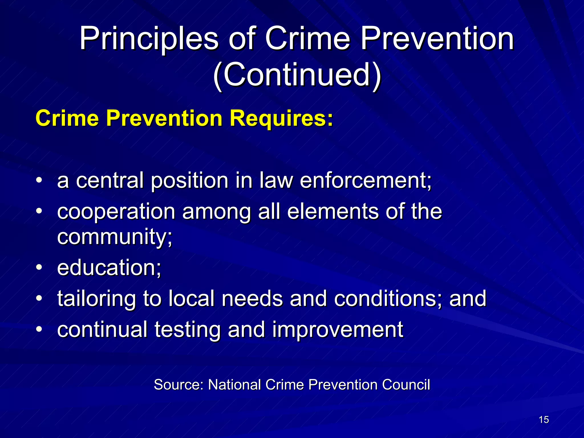 Crime Prevention History And Theory | PPT