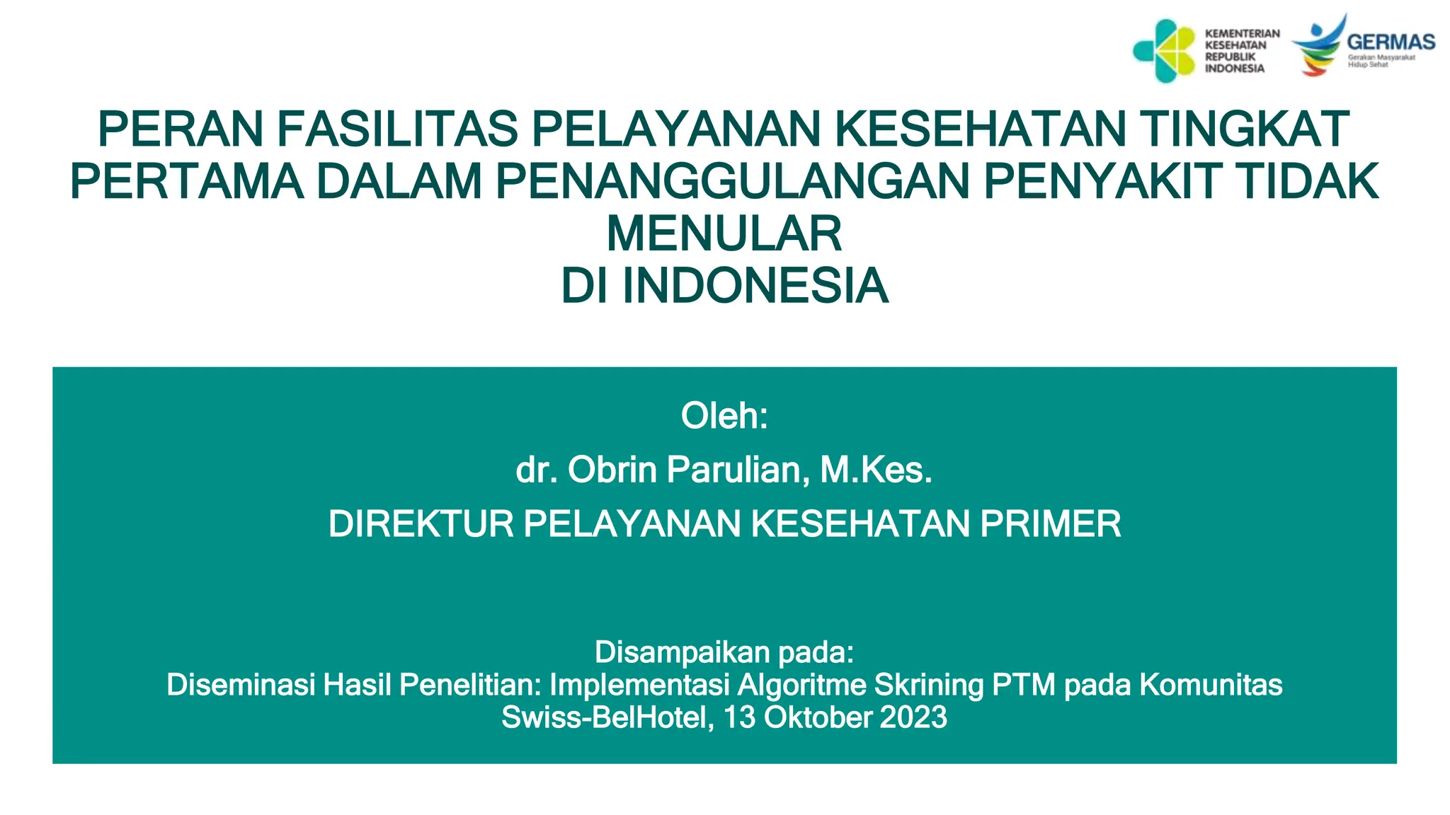 V2 Dir Pkp Peran Fktp Dalam Penanggulangan Ptm 1 Pdf