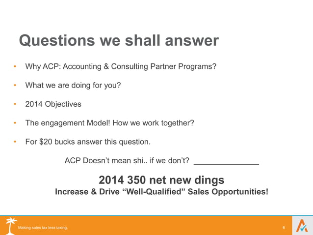 V2 final 2014 sales presentation - acp | PPTX | Resume Writing and ...