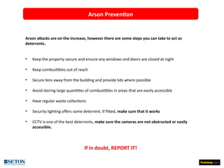 Workplace Fire Safety/Fire Prevention/Fire Risk | PPTX