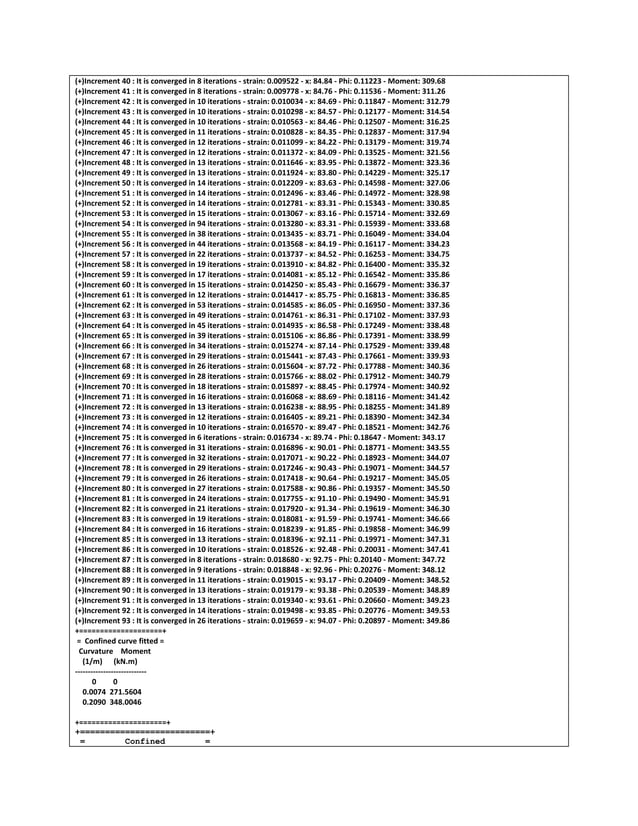 Moment curvature analysis confined concrete section in matlab | PDF ...