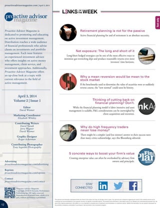 David Lademan – Proactive Advisor Magazine – Volume 2, Issue 1 | PDF