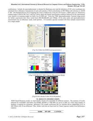 Scanner colour calibration | PDF