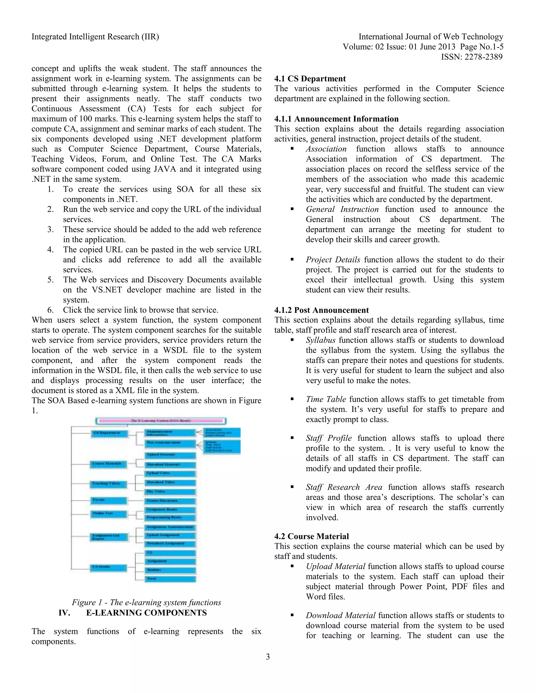 A Soa Based E-Learning System for Teaching Fundamental Informations of Computer Science Courses ...
