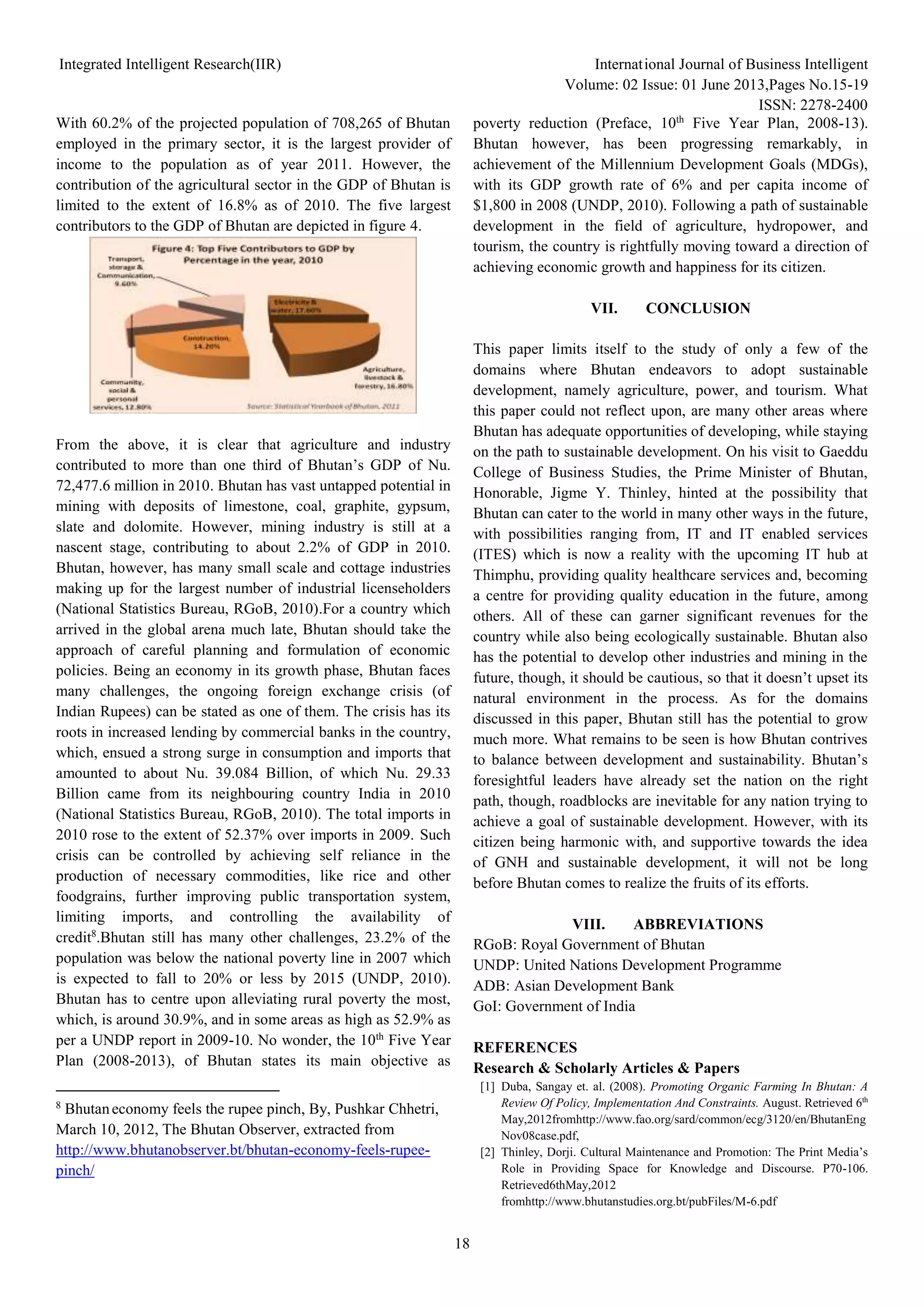 Bhutan: On the Path towards Sustainable Economic Development | DOC