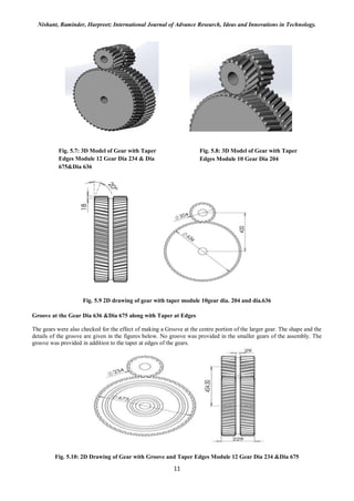 THE ANALYTICAL STUDY OF MESHING OF DOUBLE HELICAL GEAR | PDF
