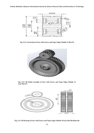 THE ANALYTICAL STUDY OF MESHING OF DOUBLE HELICAL GEAR | PDF